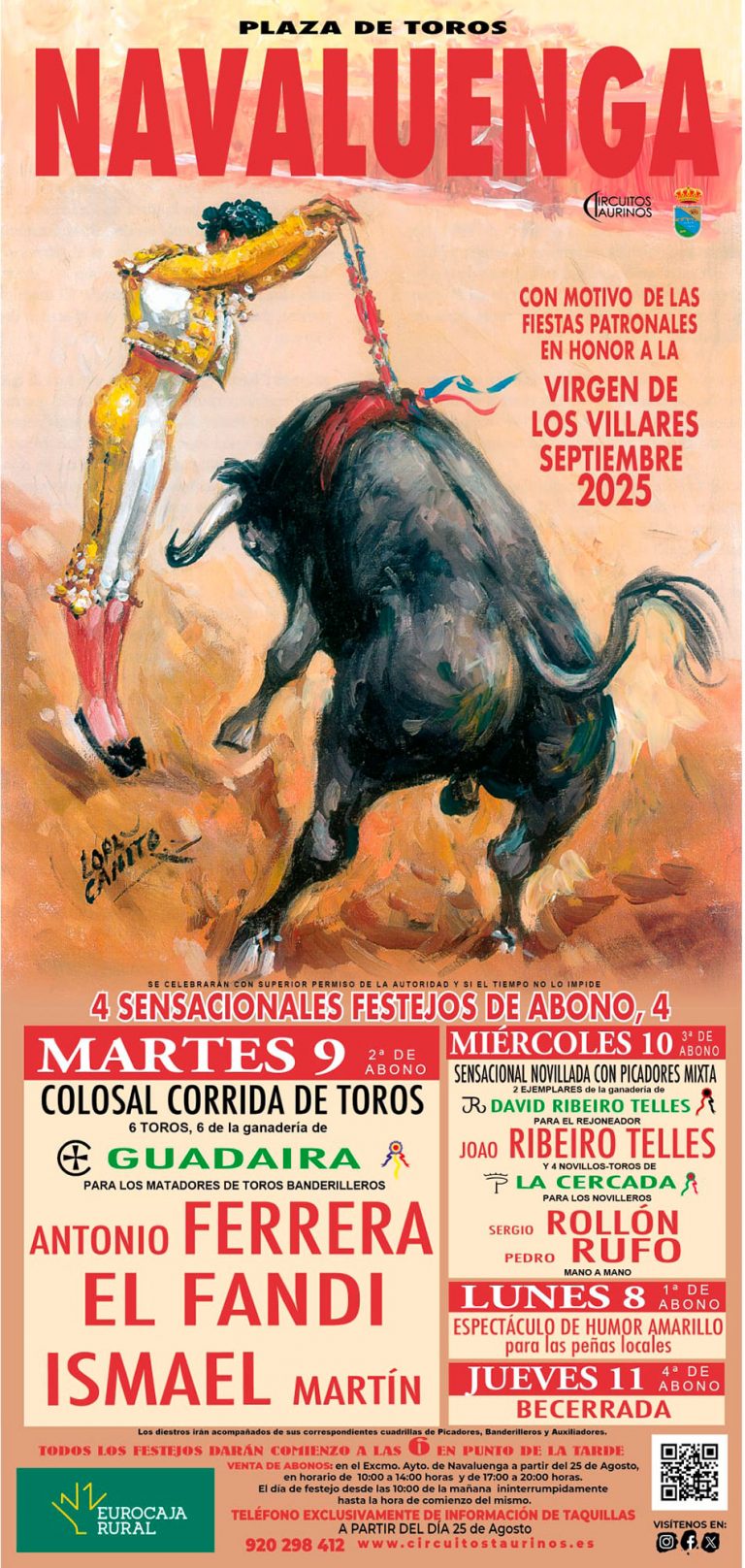Corrida de toros con matadores banderilleros y novillada picada mixta ...
